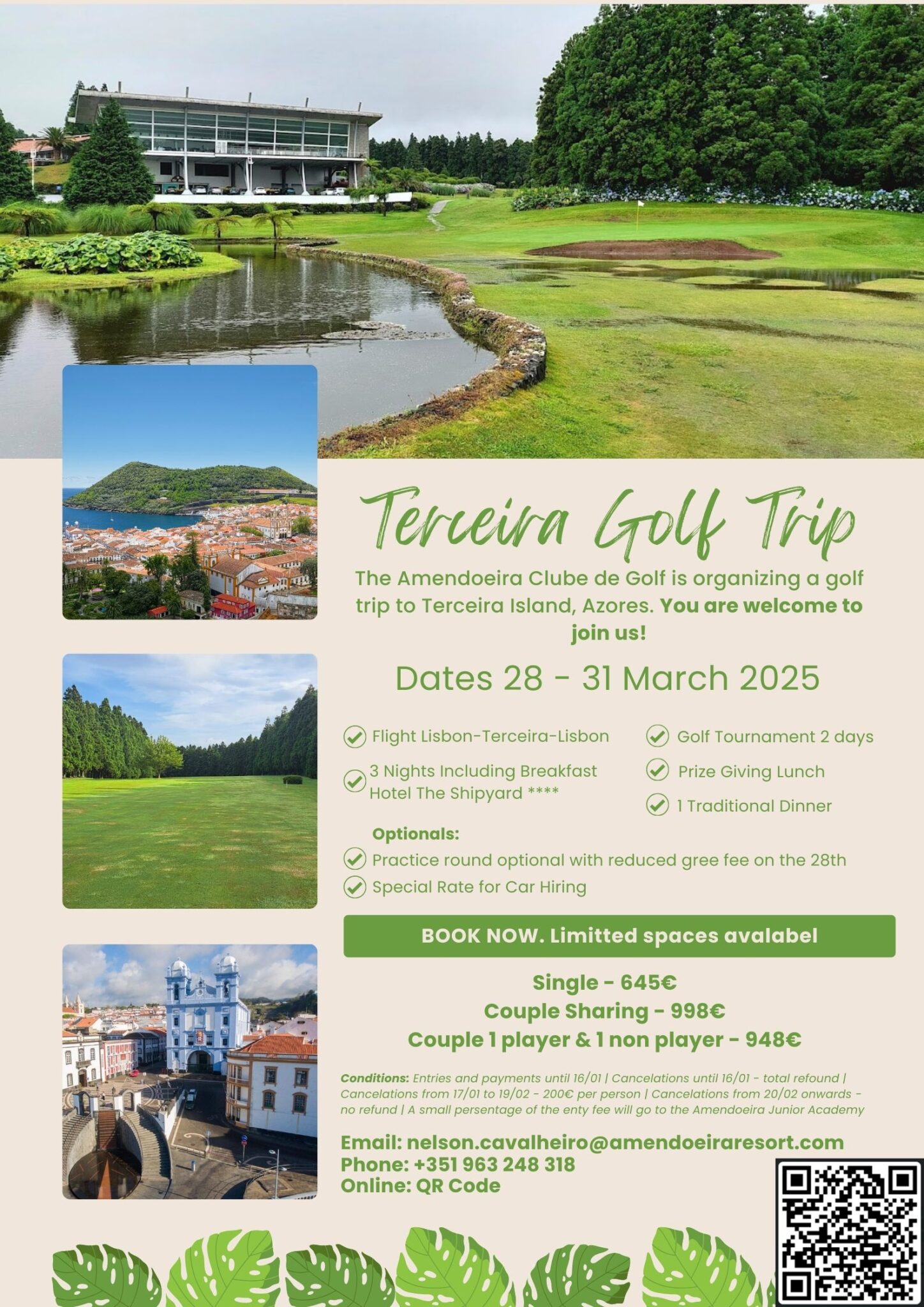 Azores Terceira Golf Trip 2025 – Amendoeira Clube de Golfe